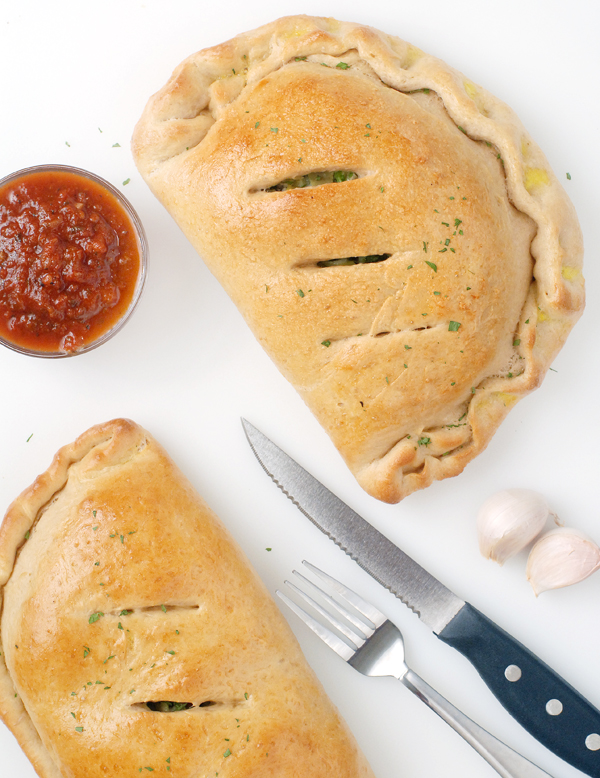 Very Veggie Spinach Artichoke Calzones - Alisons Allspice