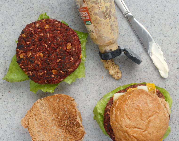 Vegan Black Bean Beet Veggie Burgers - Alisons Allspice