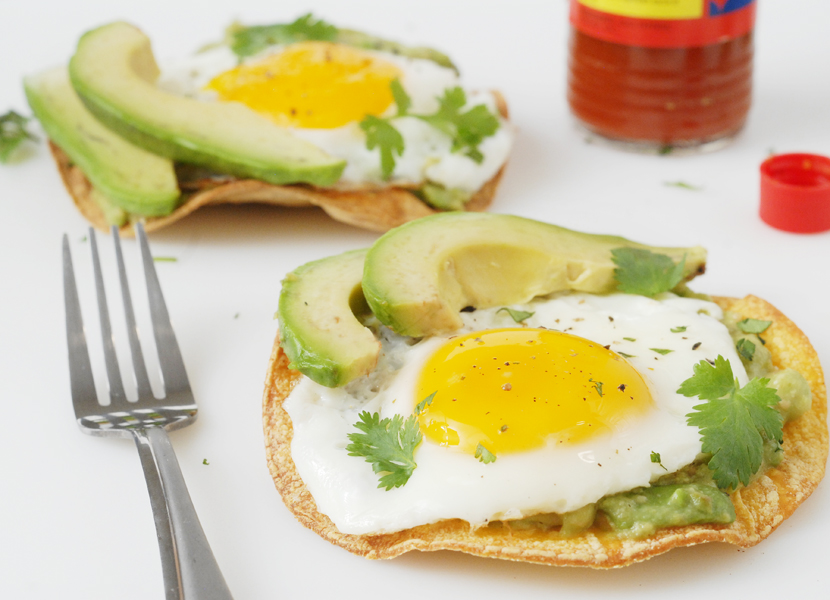 Avocado Breakfast Tostadas with Fried Eggs - Alisons Allspice