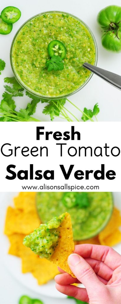 Fresh Green Tomato Salsa Verde - Alisons Allspice