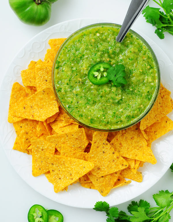 Fresh Green Tomato Salsa Verde - Alisons Allspice