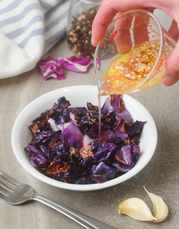 Roasted Red Cabbage with Garlic Vinaigrette - Alisons Allspice
