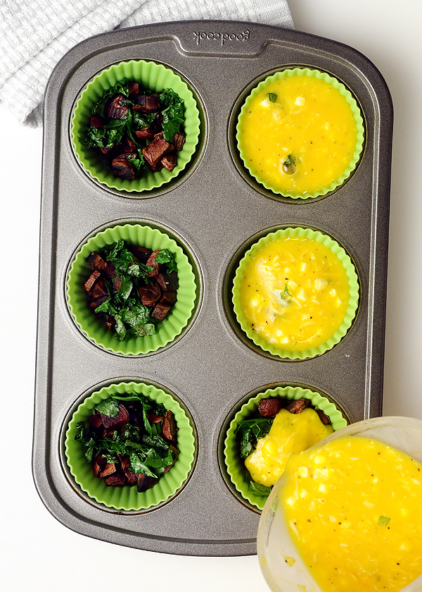 Purple Sweet Potato and Kale Mini Crustless Quiches - Alisons Allspice